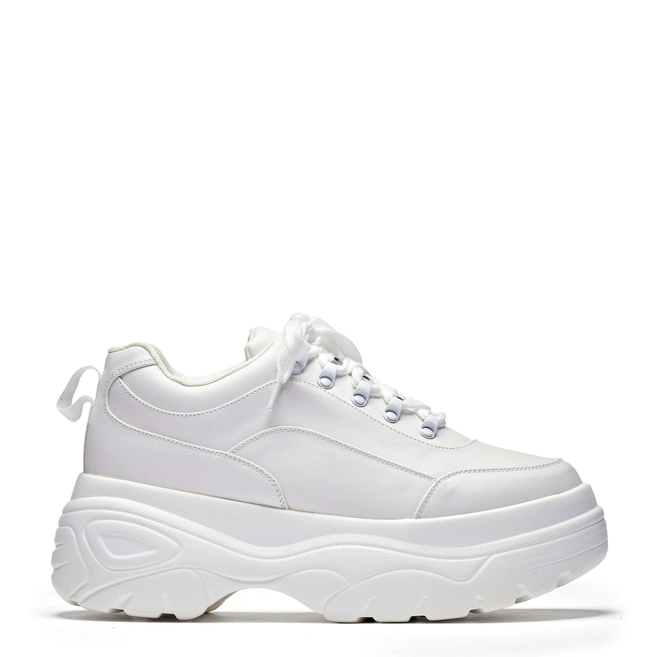 Jennie Striker White Chunky Bubble Trainers | Buy Now at Shoefreaks.ca