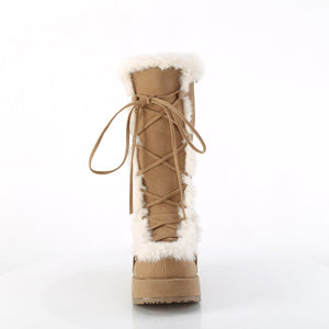 Demonia Cubby-311 Mid Calf Boots | Buy Now at Shoefreaks.ca