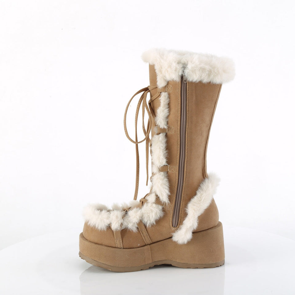 Demonia Cubby-311 Mid Calf Boots | Buy Now at Shoefreaks.ca