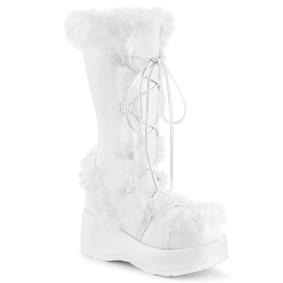 Demonia Cubby-311 Mid Calf Boots | Buy Now at Shoefreaks.ca