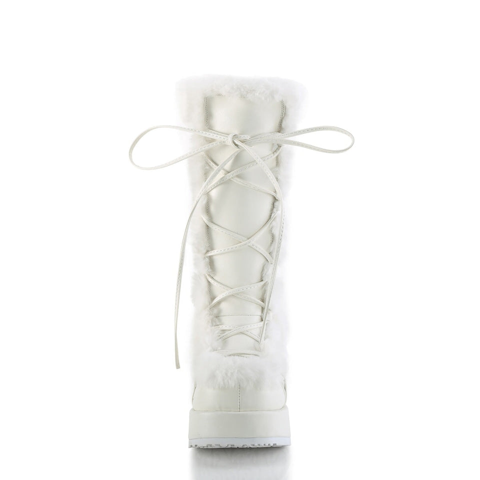 Demonia Cubby-311 Mid Calf Boots | Buy Now at Shoefreaks.ca